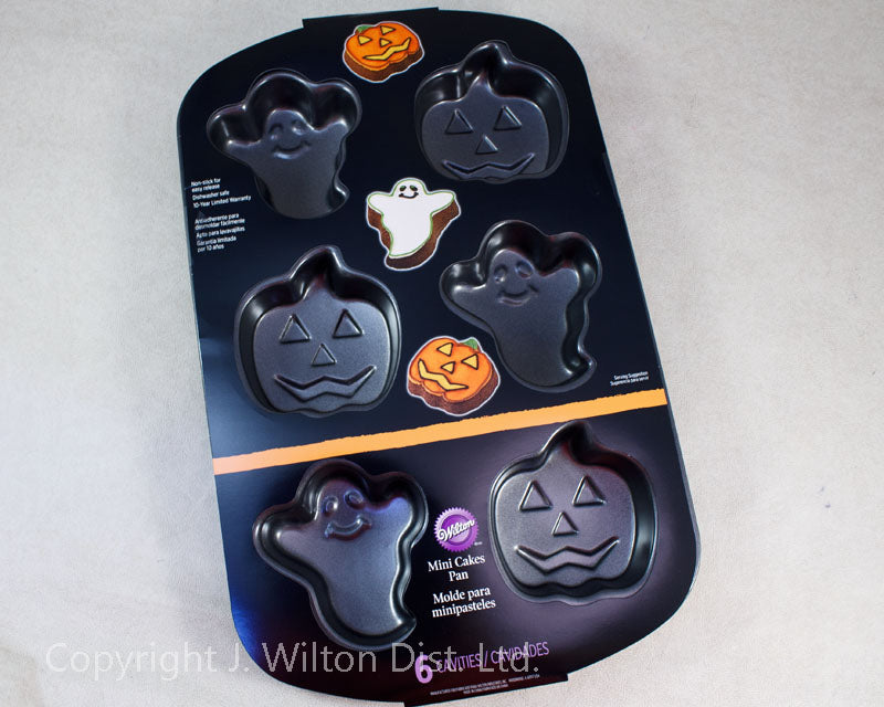 CAKE PAN HALLOWEEN GHOST & PUMPKIN 6 CAVITY – J.Wilton