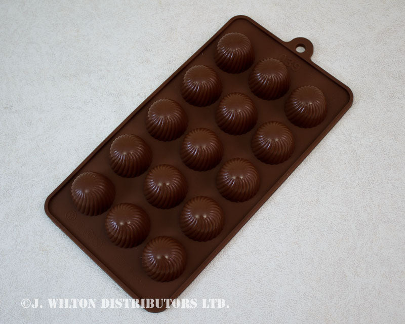 CHOCOLATE MOLD - SWIRL BON BON - SILICONE – J.Wilton