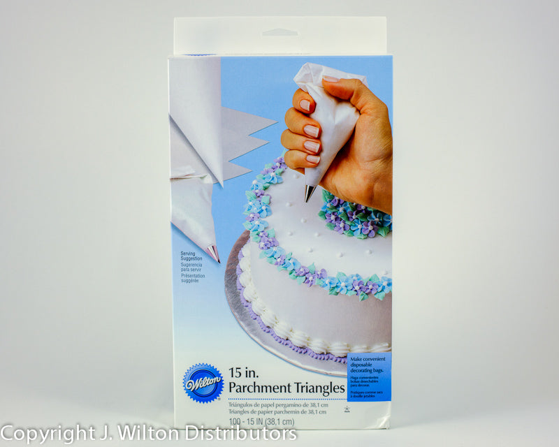 PARCHMENT TRIANGLE 15" 100PC – J.Wilton