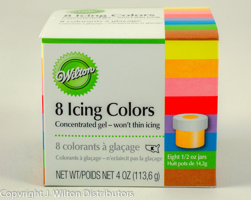 8-ICING COLOR KIT 1/2 OZ – J.Wilton